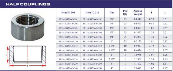 Professional Stainless Steel Socket High Strength Stainless Steel Merchant Coupling